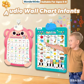 Baby Early Learning Talking Wall Chart Interactive Alphabet Poster ABC ...