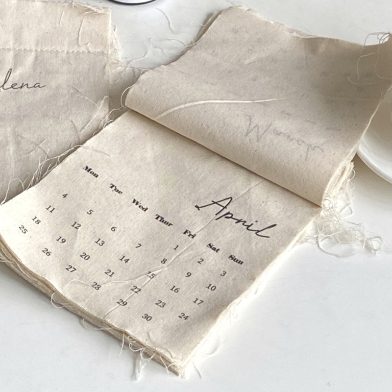 blg Premium Cloth Year Planner 2026 Decorative Hanging Calendar With ...