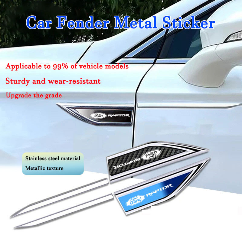 1pair Jaecoo Car Fender Metal Sticker Exterior Decorative Right Left ...