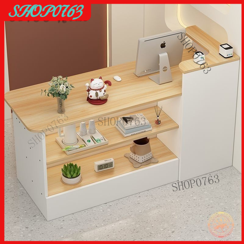 Cashier table/Meja Kaunter 120CM/160CM Cashier Reception Counter Table ...