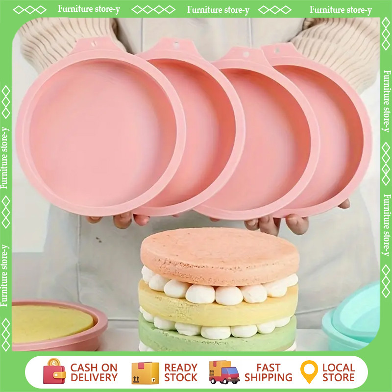 Silicone Cake Round Shape Molder Round Cake Molder Cheesecake Pan Bento ...