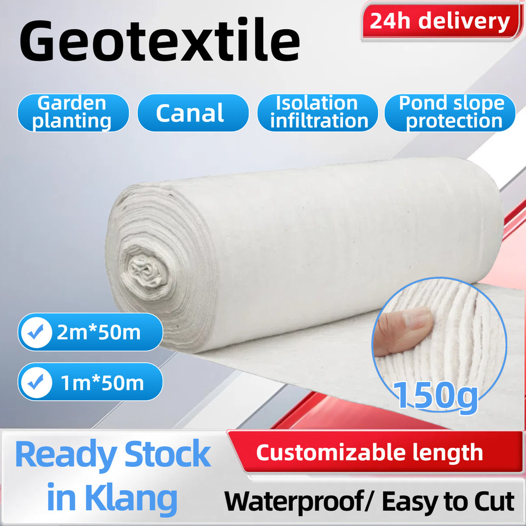 Non-woven Geotextile White 1m/2m width Geotextile Felt For gardening ...