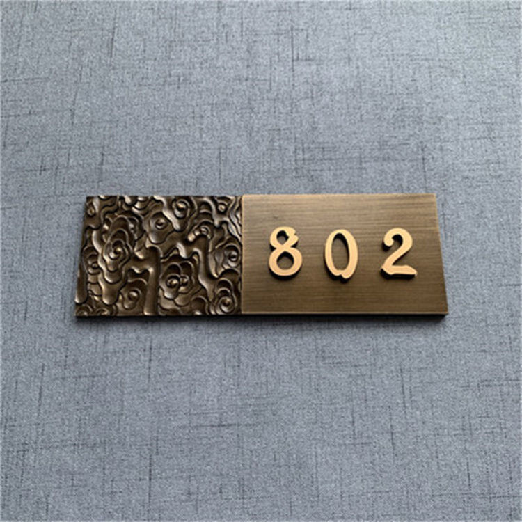 Hot SellingHighEnd Metal Signage Villa Household Number Plate Unique ...
