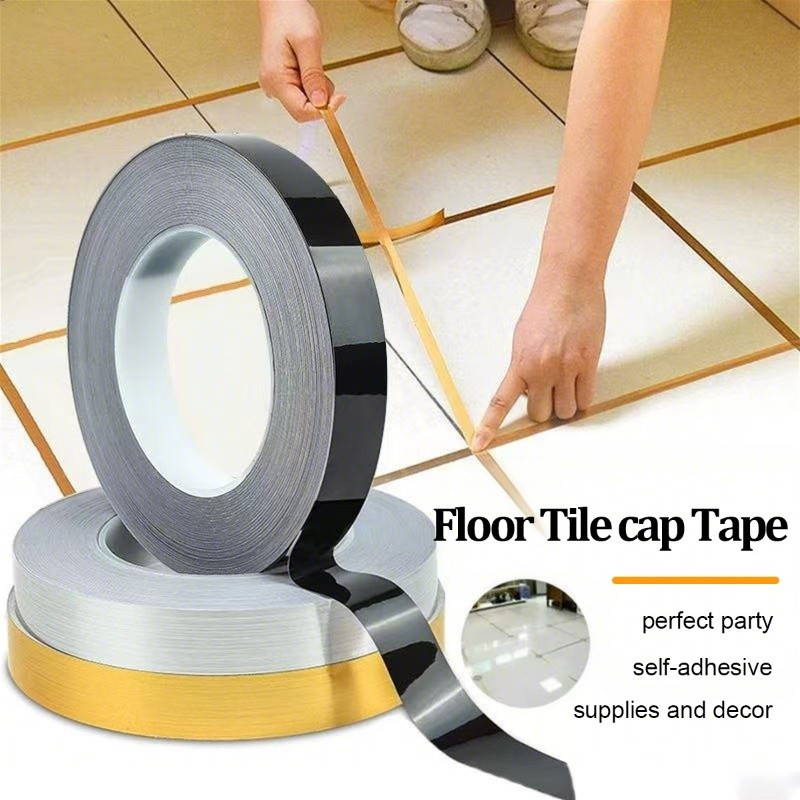 50M Gold Tile Gap Sticker PELEKAT JAHITAN STIKER JUBIN LANTAI Dinding ...