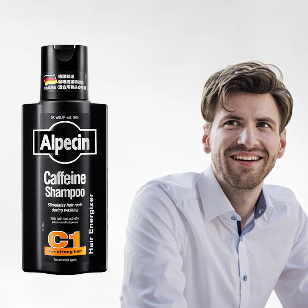 Alpecin Caffeine Shampoo C1 Black Anti Hair Loss Men Strong Hair 250 ml ...