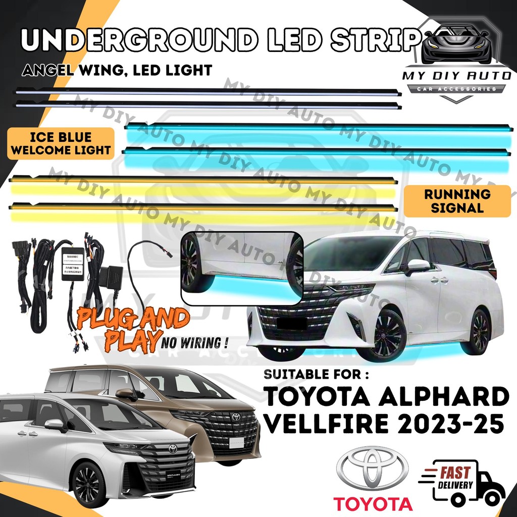 TOYOTA Vellfire Alphard 2023-2025 AGH40 Underground LED Light Plug And ...