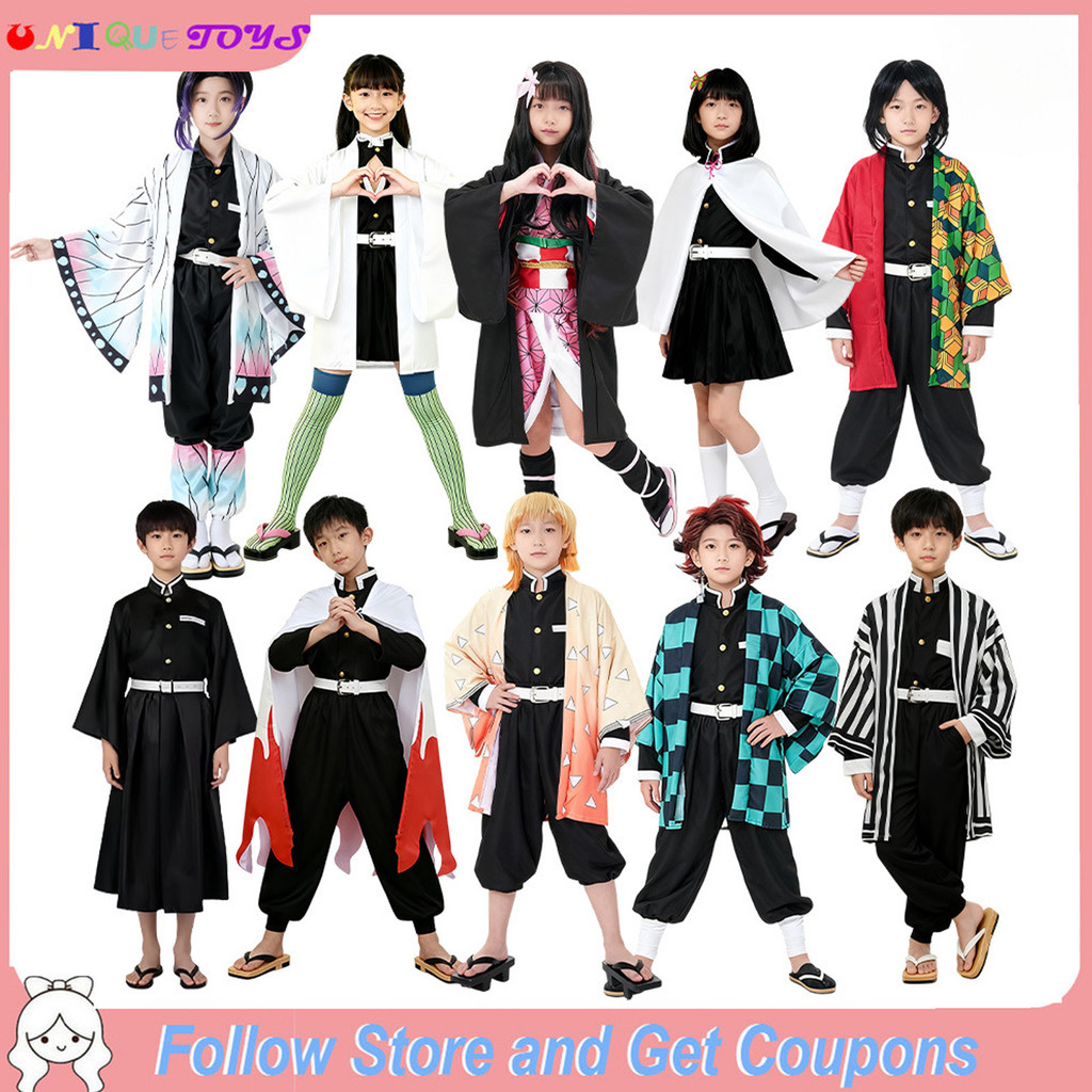 Demon Slayer Costume Tanjiro Mizuko Agatsuma Zenitsu Tomioka Giyu ...