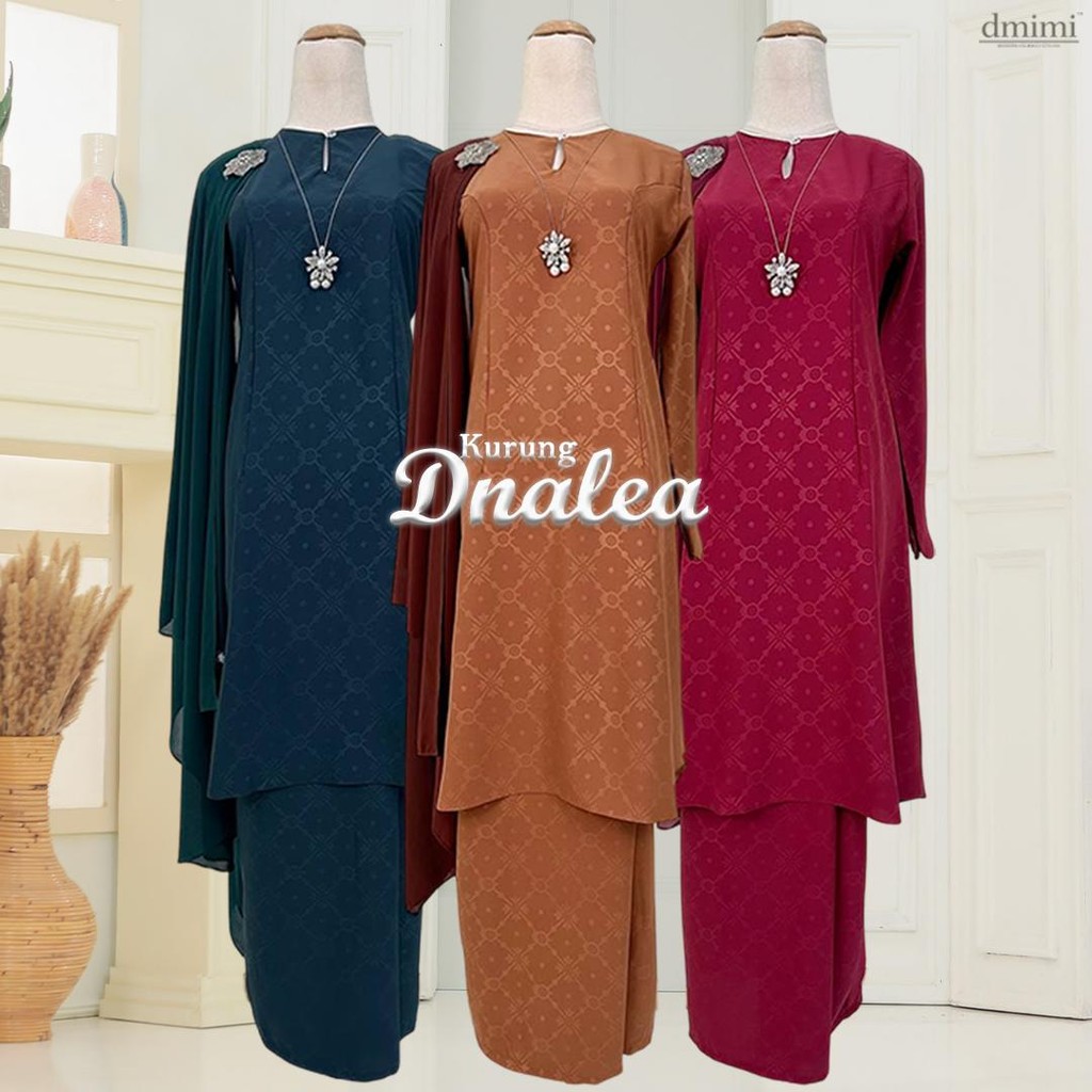 DMIMI Baju Kurung Pahang DNALEA | Kurung Moden Labuh | High Quality ...