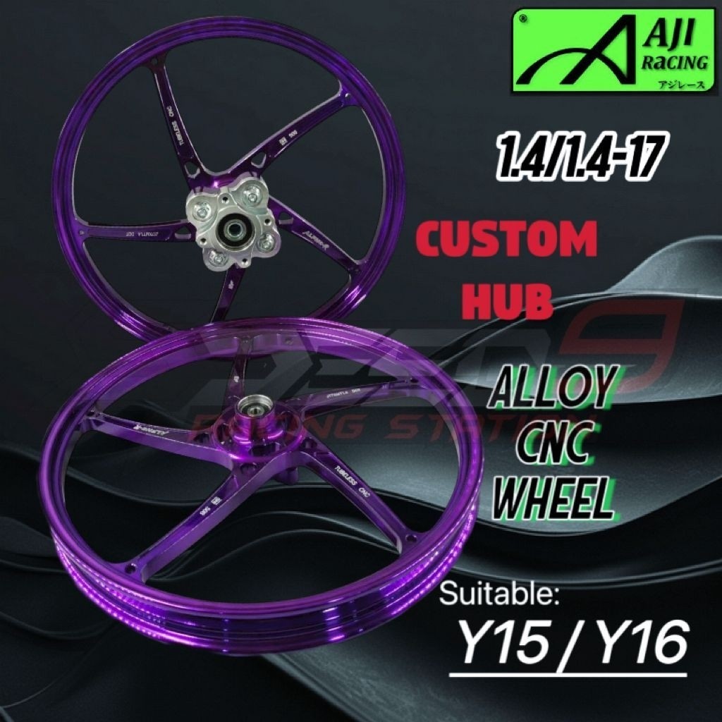 AJI RACING ALPHA-R SPORT RIM CNC CUSTOM 5BATANG Y15 Y16 Y15ZR Y16ZR ...
