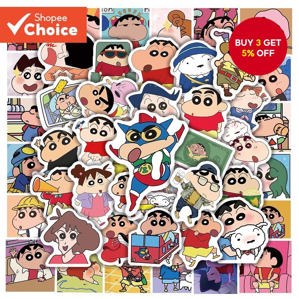 50Pcs Childhood Animation Crayon Shin Chan Stickers for Suitcases ...