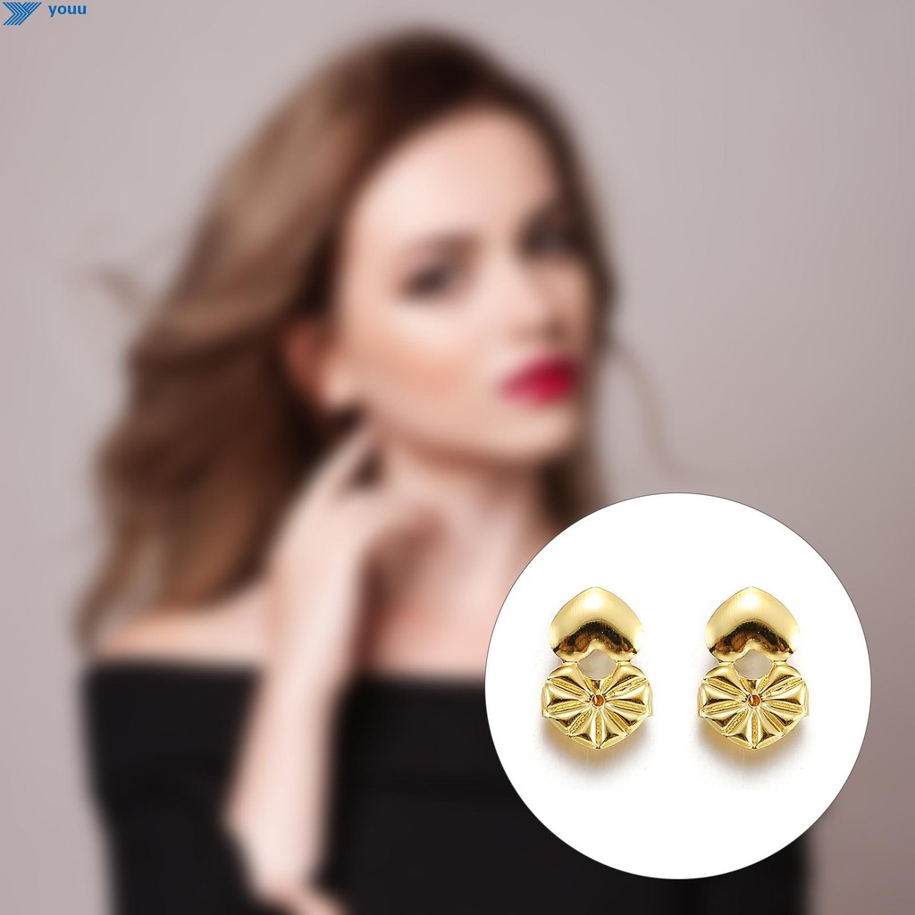 Earring Backs for Droopy Ears Pierced Ear Lobe Back Lift Copper Ear ...