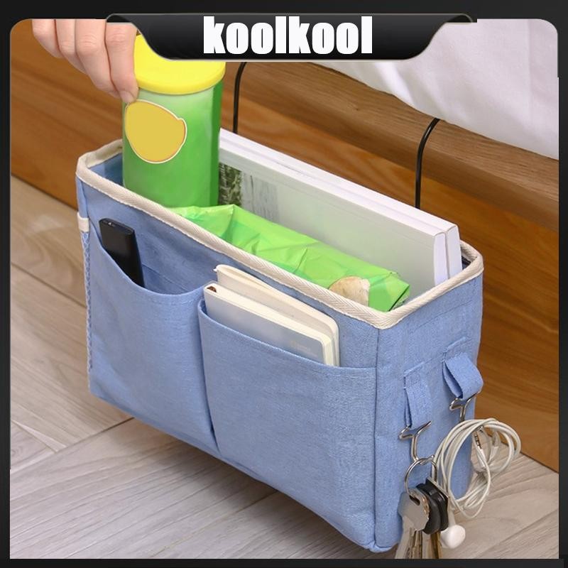 Kool Bedside Storage Bag Hanging Organizer for Bunk Hospital Beds Dorm ...
