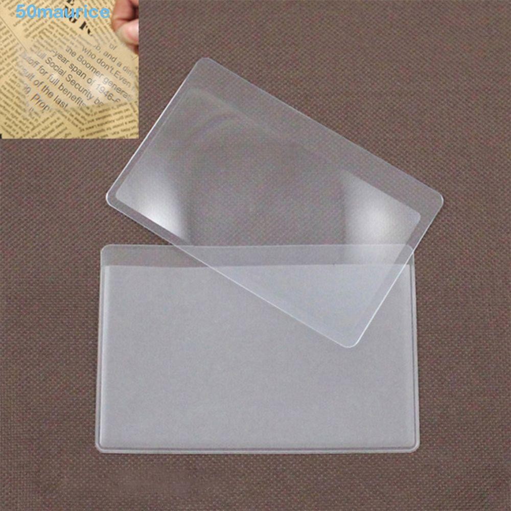 MAURICE Magnifiers Made Of Plastics 3X Credit Card Shape Portable ...