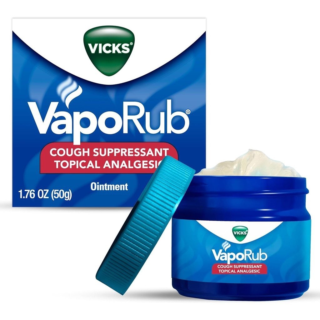 Vicks VapoRub, Original, Cough Suppressant, Topical Chest Rub ...