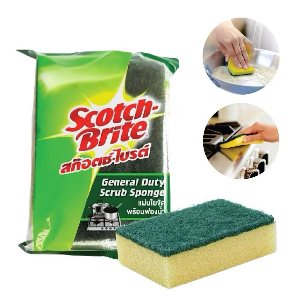 3M Scotch Brite Scouring Sponge (General Duty) | Shopee Malaysia