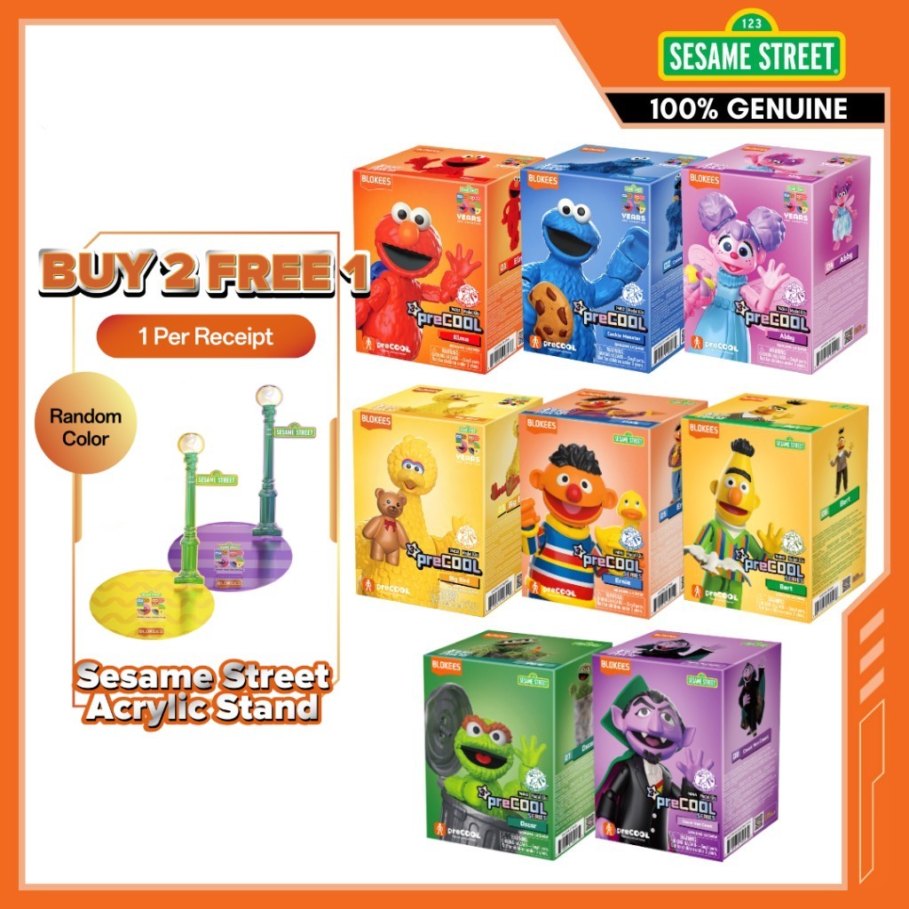 Mainan Model Plastik - Blokees Sesame Street Friends Model Kit | Shopee ...