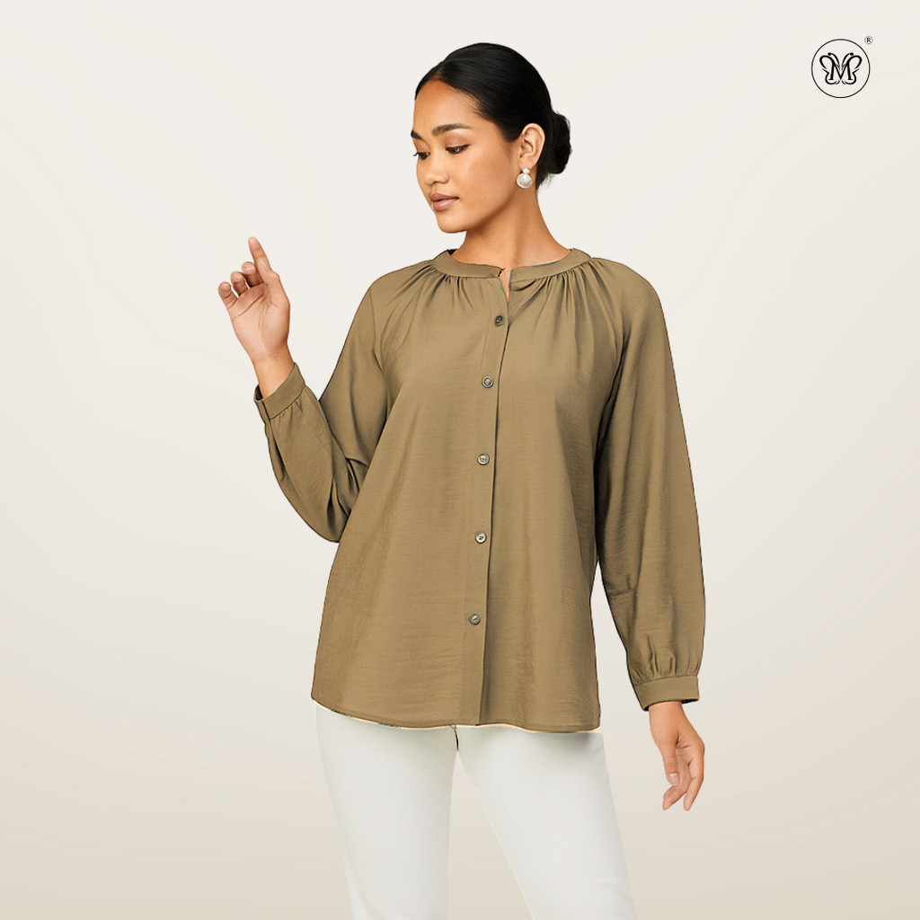M&B LADIES BLOUSE (1973) SUBTLE SURFACE TEXTURE | Shopee Malaysia
