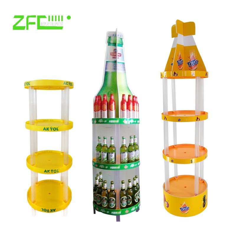 Display Rack Beverage Beer Plastic Round Supermarket Round Injection ...