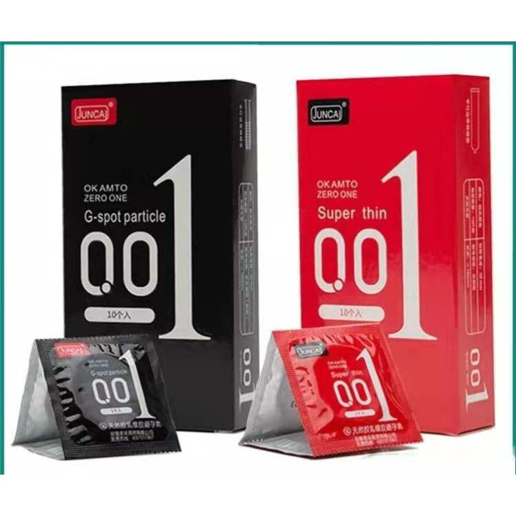 10Pcs/Box JUNCAI OKAMTO 001 Super Thin 001 Condom(DISCREET PACKAGING ...