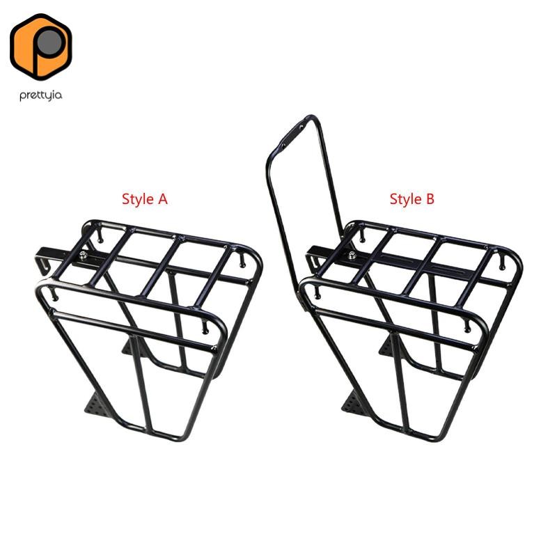 prettyia Bicycle Front Fork Rack Bracket Front Luggage Rack Cargo ...