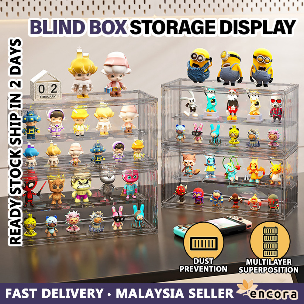 [1PC] Encora Kotak Kotak Koleksi Mainan Stackable Figurine Blind Box ...
