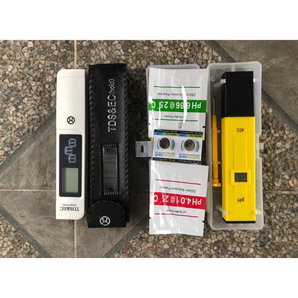 BEST SELLER 2 in 1 Hydroponic Measuring Tool Package (PH Meter + Tds ...