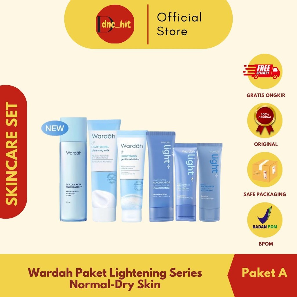 Wardah Lightening Series Package - Normal to Dry Skin, Brightens ...