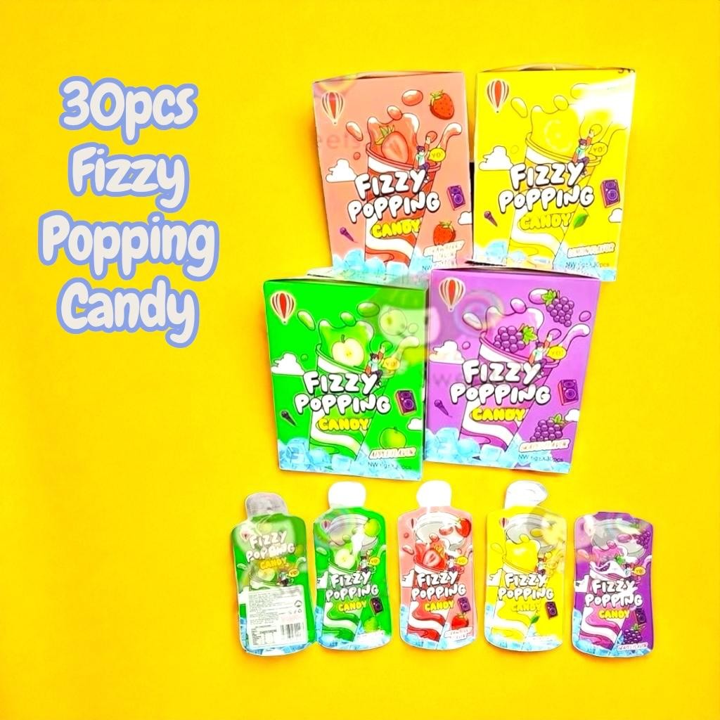 30pcs KHY Fizzy Popping Candy (Gula Gula Popping Perisa Buah-Buahan ...