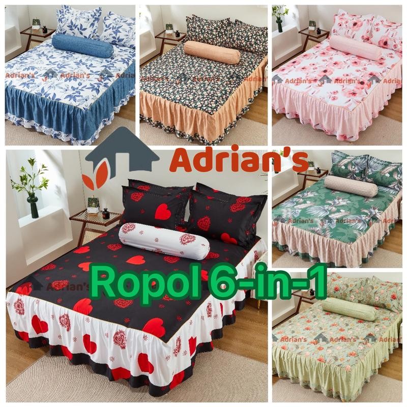 ADRIAN's Set Cadar Ropol 6-in-1 KING/QUEEN Berkualiti Tinggi Gaya Baru ...
