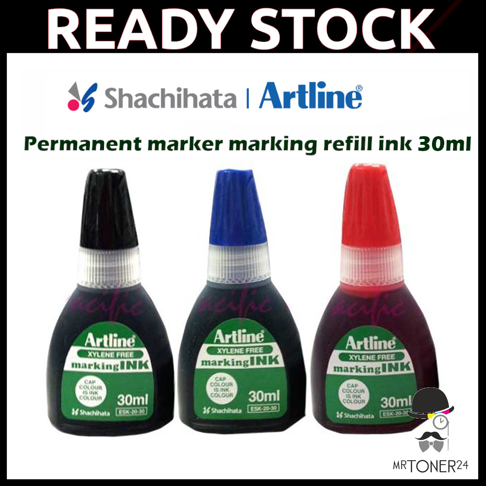 Artline ESK-20-30 Permanent Marker Marking Refill Ink 30ml (Black ...