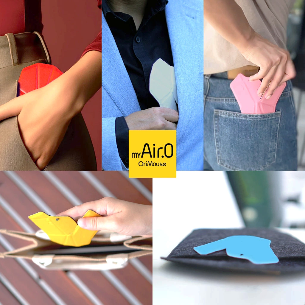 myAir.0 OriMouse | Foldable Bluetooth 5.2 Mouse | Ultra-Slim 5 mm, 38 g ...