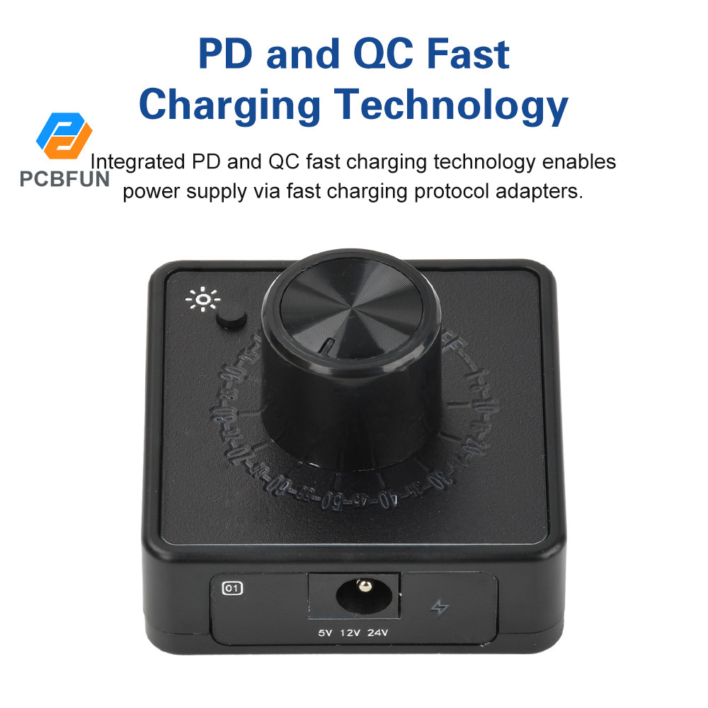 Pcbfun 4-Wire Fan PWM Speed Controller PD QC Fast Charging Type-C DC ...