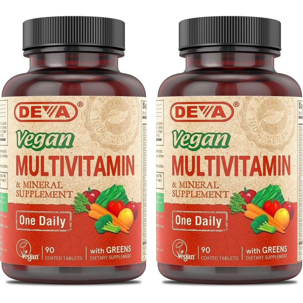DEVA Vegan Multivitamin & Mineral Supplement with Iron 2-Pack ...