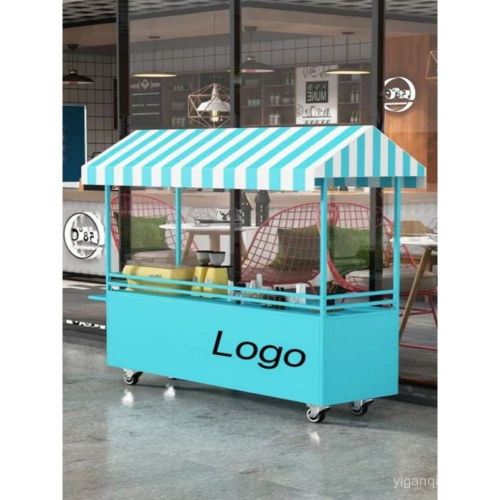 Wrought Iron Outdoor Stalls Small Trolleys Night Market Stalls Mobile ...