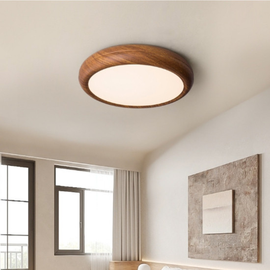 Vintage Iron Art Tri Color Ceiling Light Led Walnut Bedroom Decoration ...