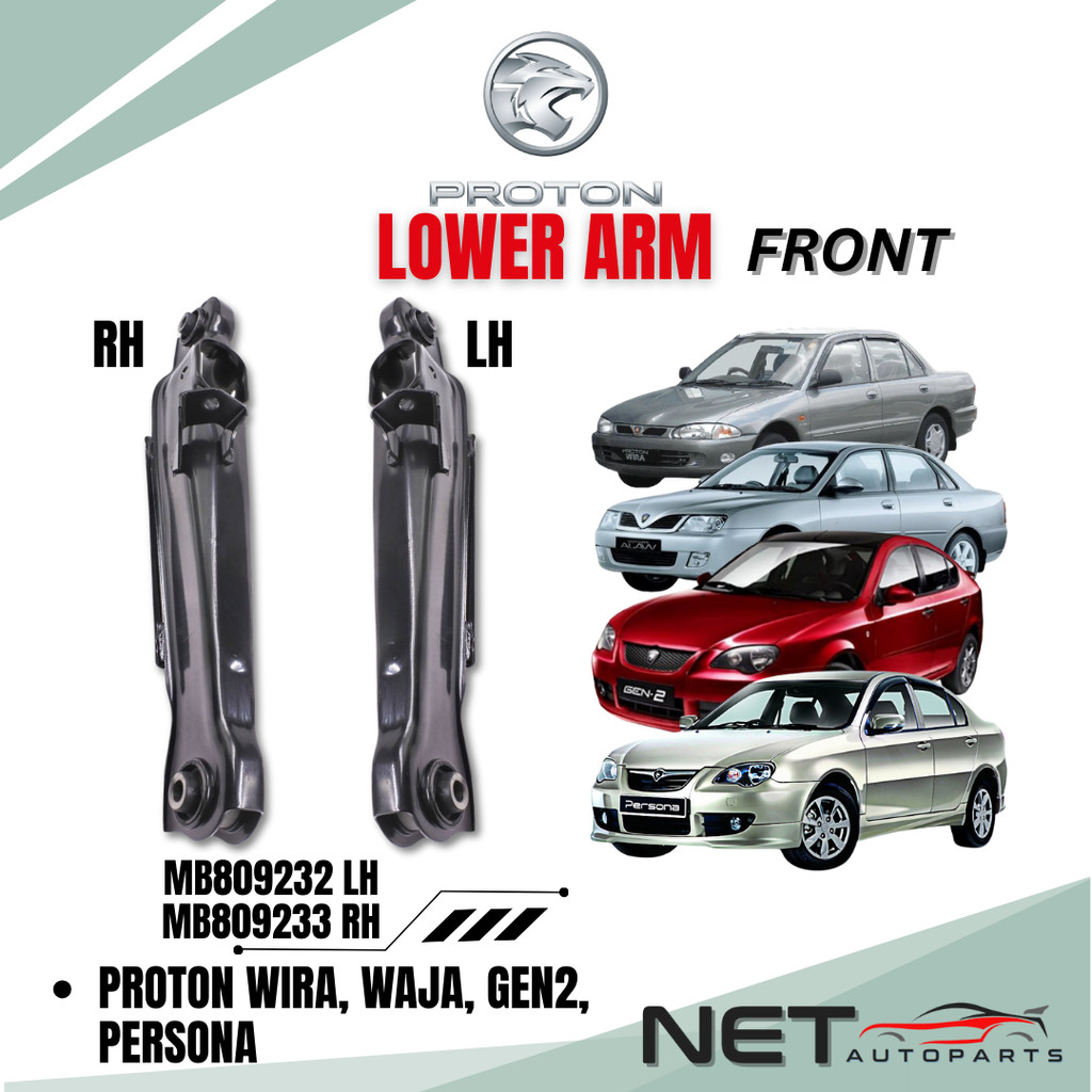 PROTON LOWER ARM REAR PROTON WIRA , WAJA , GEN2 , PERSONA ( MB809232 LH ...