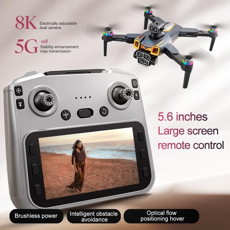 A19 PRO Drone 5.6-inch Large Screen Brushless Aerial Photography Drone ...