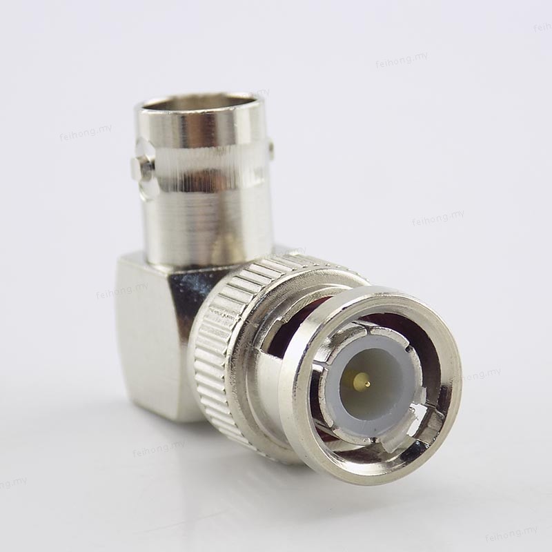 Right Angle BNC Female Jacks Adapter L-shaped BNC Male Connector MY11L2 ...