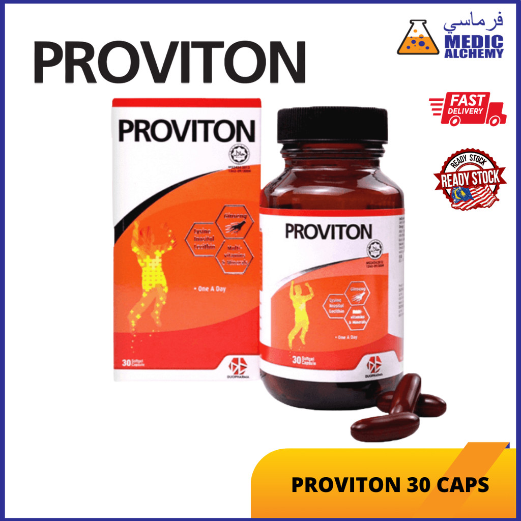 HALAL CERTIFIED Proviton Capsules 30 / 30+30 / 100+30 caps | Shopee ...