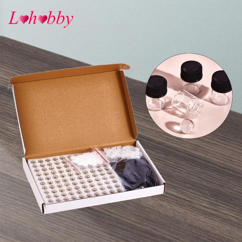 [Lohobby] 100 Pieces Samll Sample Glass Vials Empty with Orifice ...