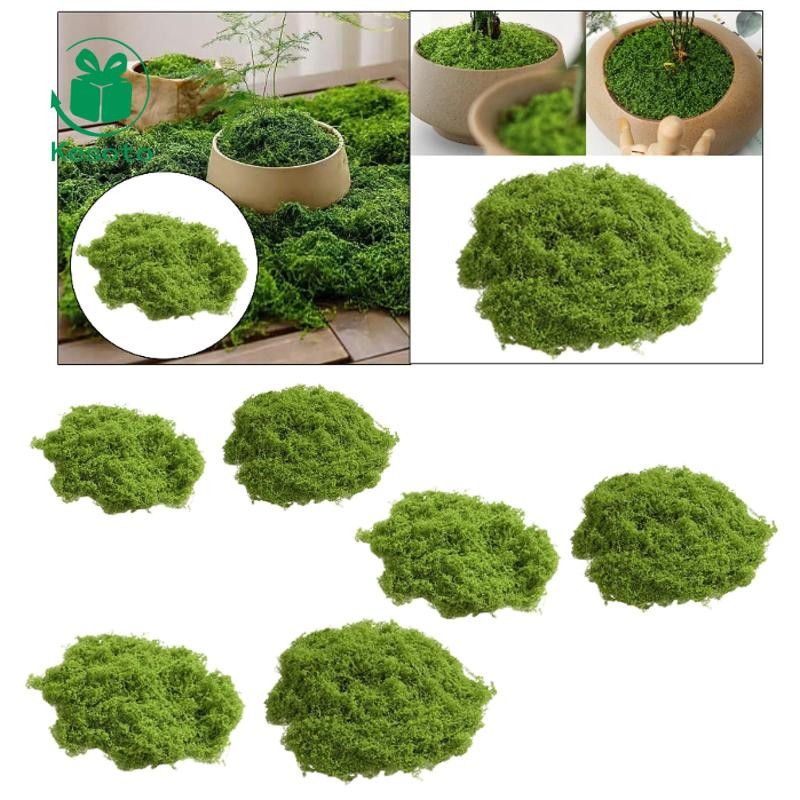Kesoto Artificial Moss, Realistic Green Plants, Photo Props, Easy to ...