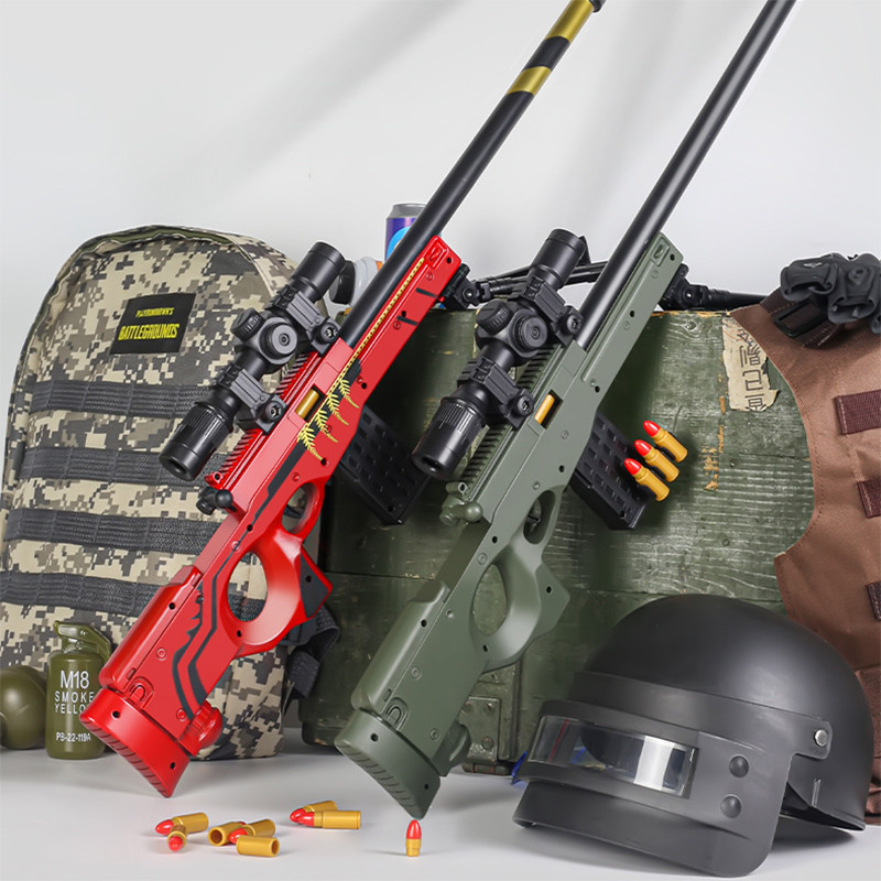 Pull Bolt Throwing Shell AWM Toy Gun Manual Large Size Simulation ...