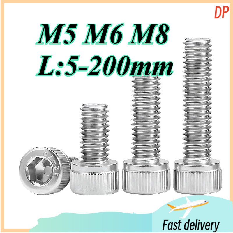 304 Stainless Steel Hex Socket Cap Screw DIN912 |Hex Allen Socket Cap ...
