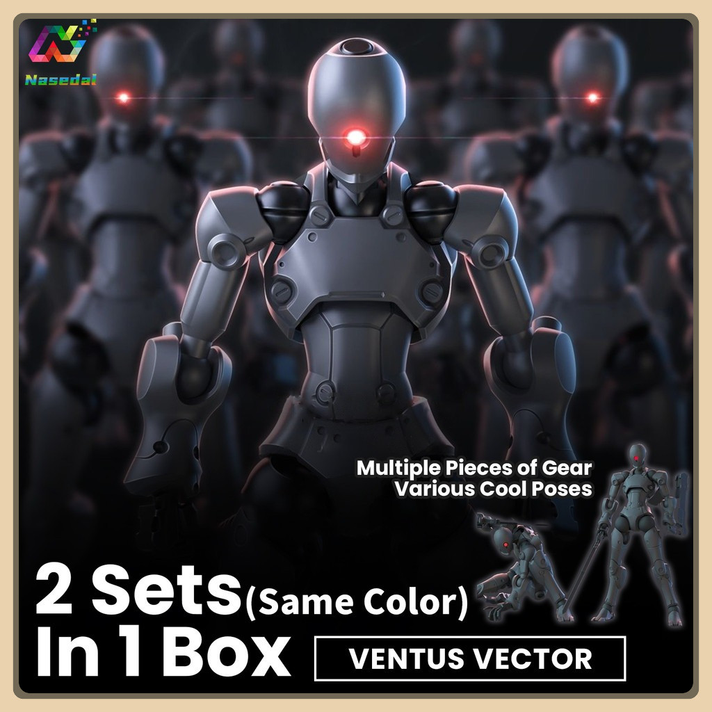 Sheik Mainland 1/144 3MIN-A Series Assault Alien 2-Pack Set Sci-fi Army ...