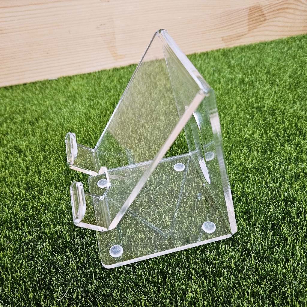 Ergonomic Acrylic Phone Stand Smartphones Non-Slip Adjustable Angle ...