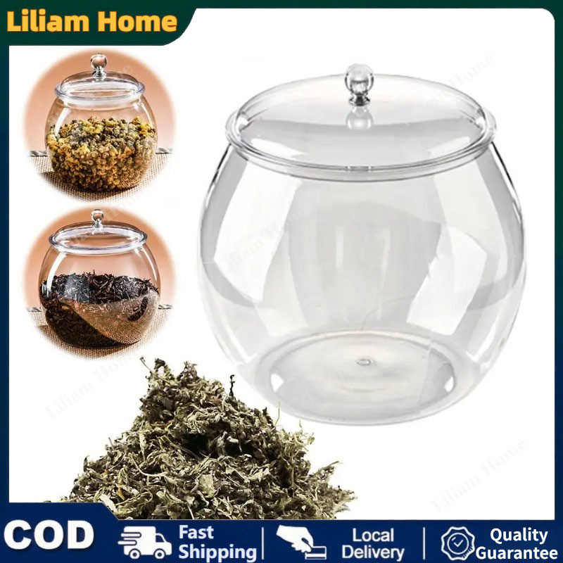 Balang Simpan Makanan Jar with Lid Containers Wide Mouth Clear Plastic ...