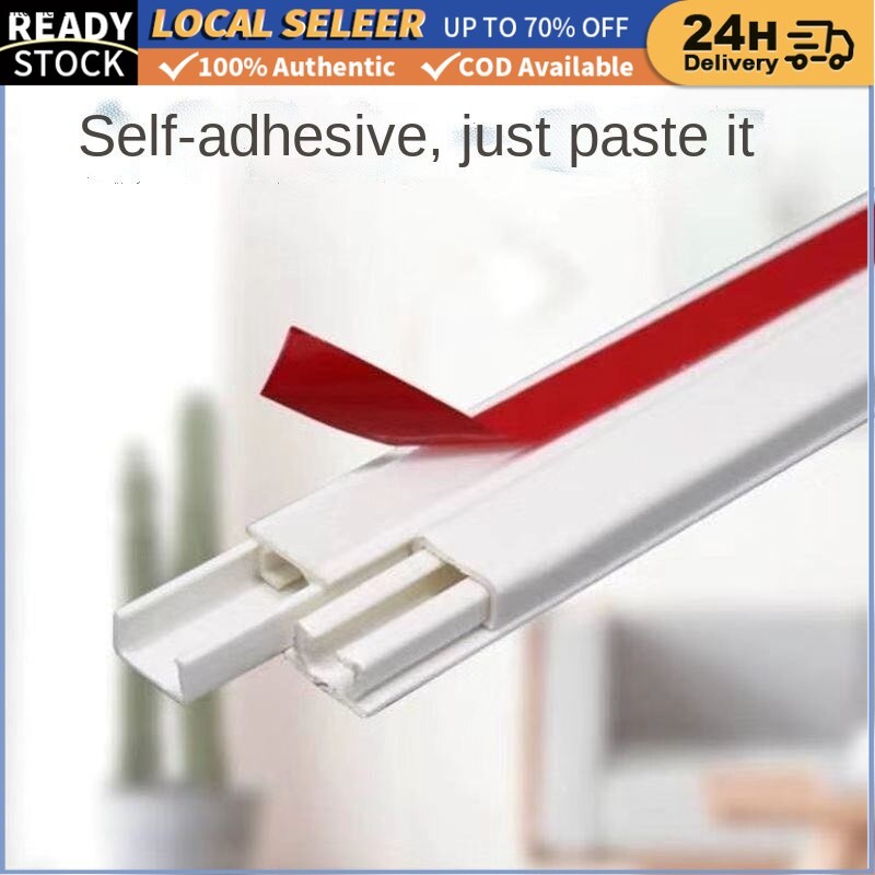 Pvc Tv Wire Hider Kit 1M Cable Organizer Self-Adhesive Tv Cable Covers Raceway Cable Management ...