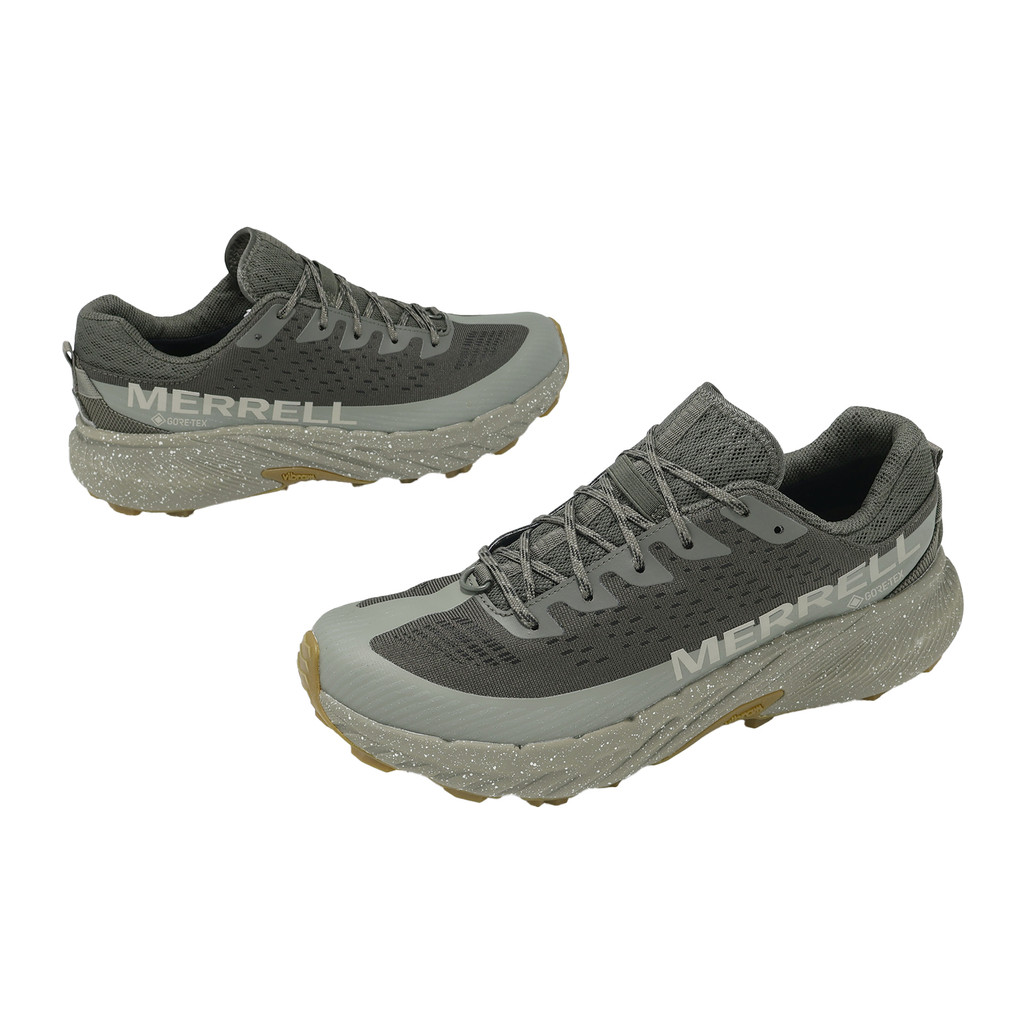 Merrell Cross Country Running Shoes Agility Peak 5 GTX Men's Gray Brown ...