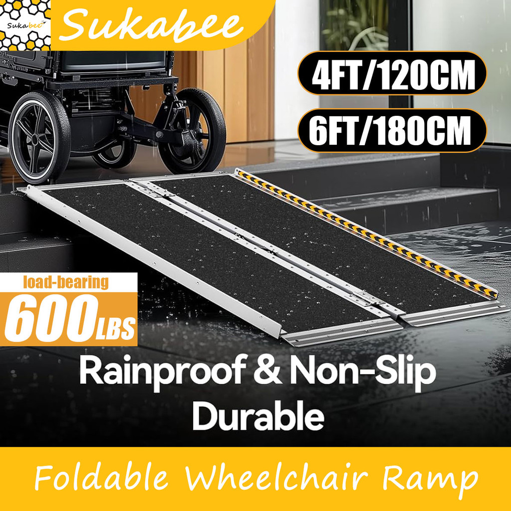 Aluminum Portable Folding Wheelchair Ramp/Bike Ramp/Wheelchair Climb Up ...