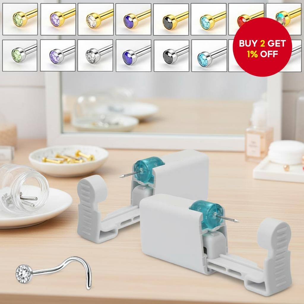 At-Home Self-Piercing Kit with Disposable Nose Piercing Gun and ...